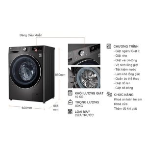 Máy giặt LG Inverter 10 kg FV1410S3B